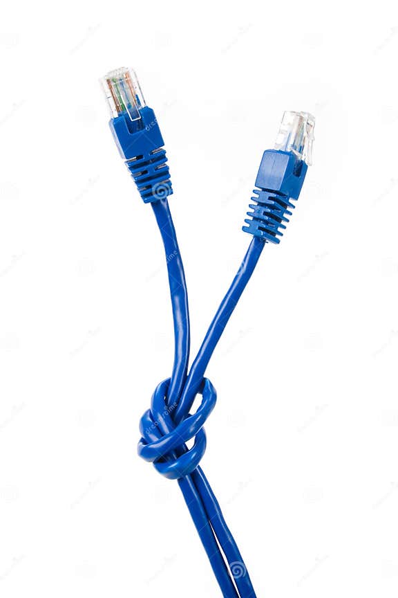 Blue Computer Cable stock photo. Image of bandwidth, network - 5267848