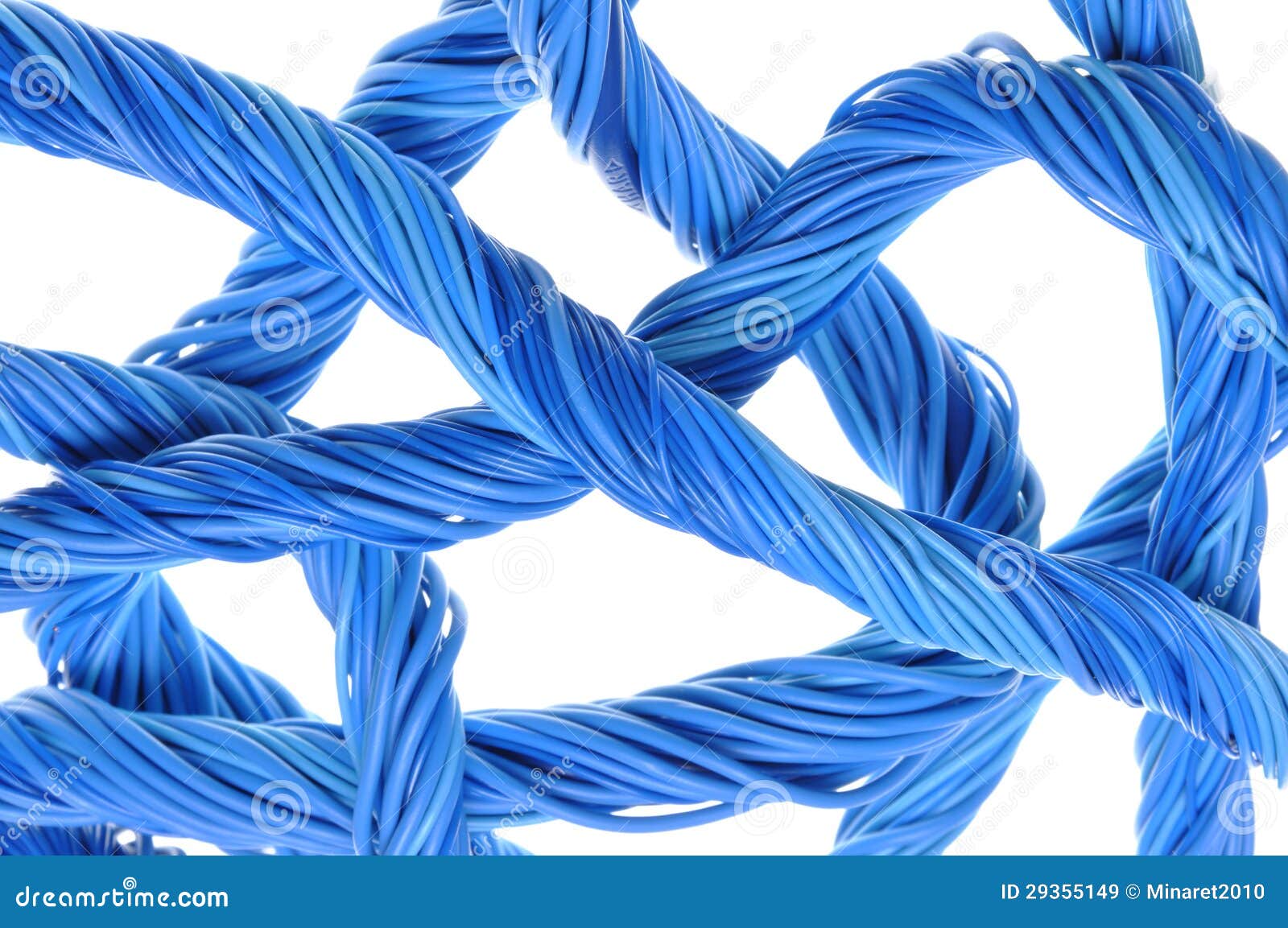 Blue computer cables stock image. Image of background - 29355149