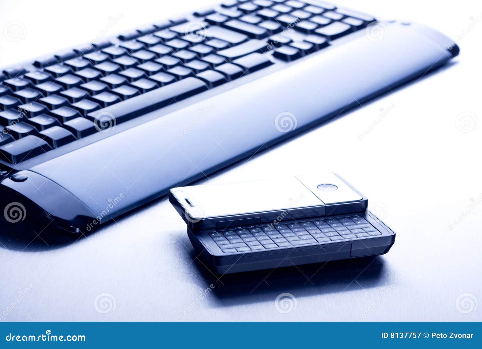 Blue computer concept stock image. Image of bright, design - 8137757