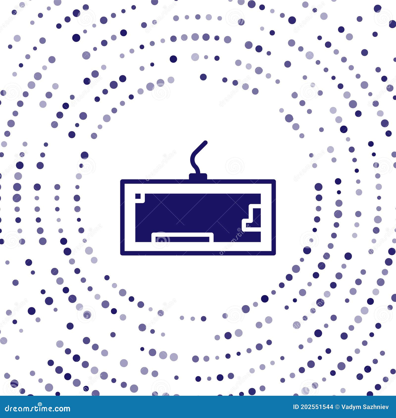 Random Keyboard Symbols Concept Illuminated Orange Keys On A Black ...