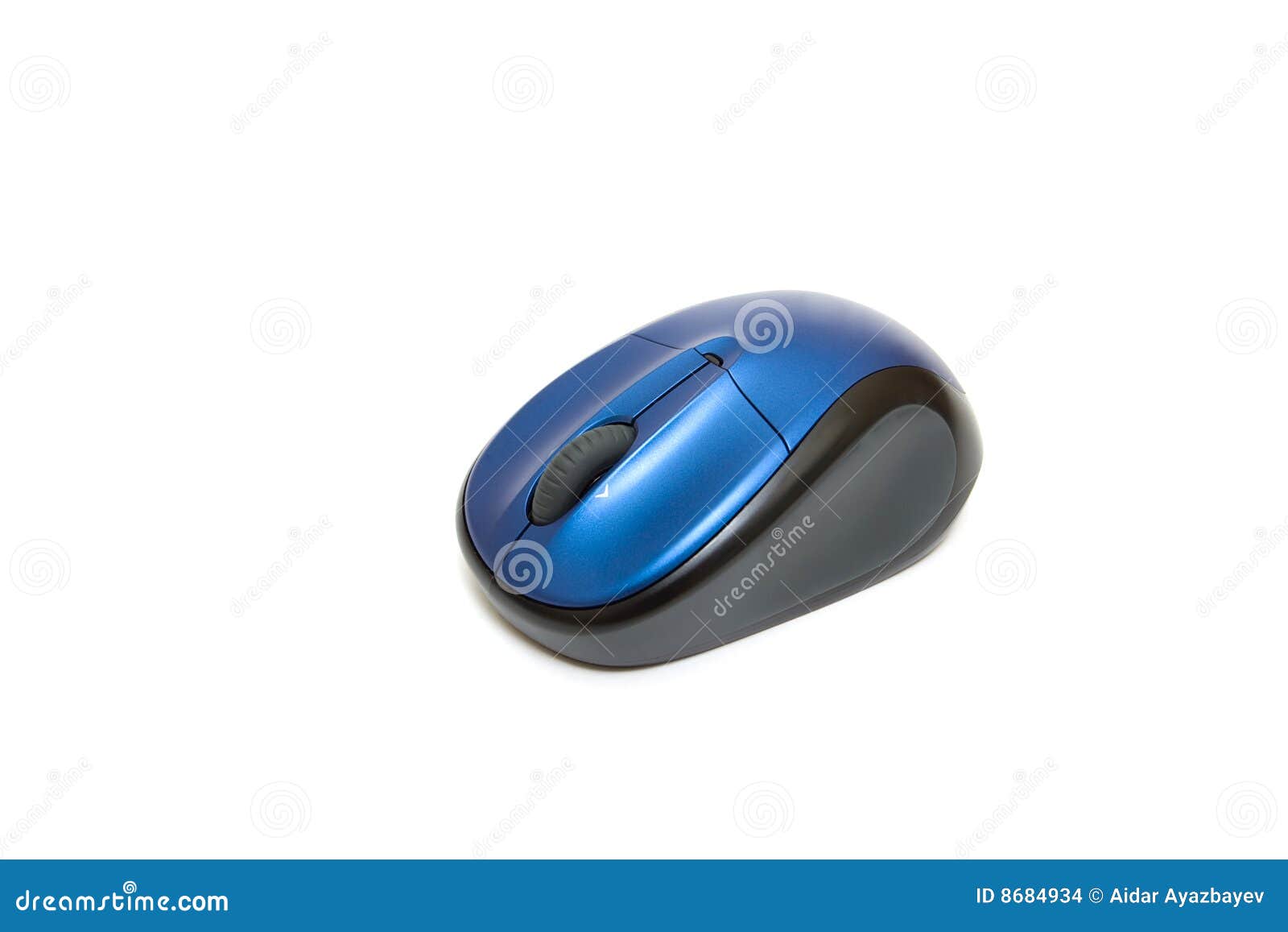 Blue computer mouse stock photo. Image of button, close - 8684934