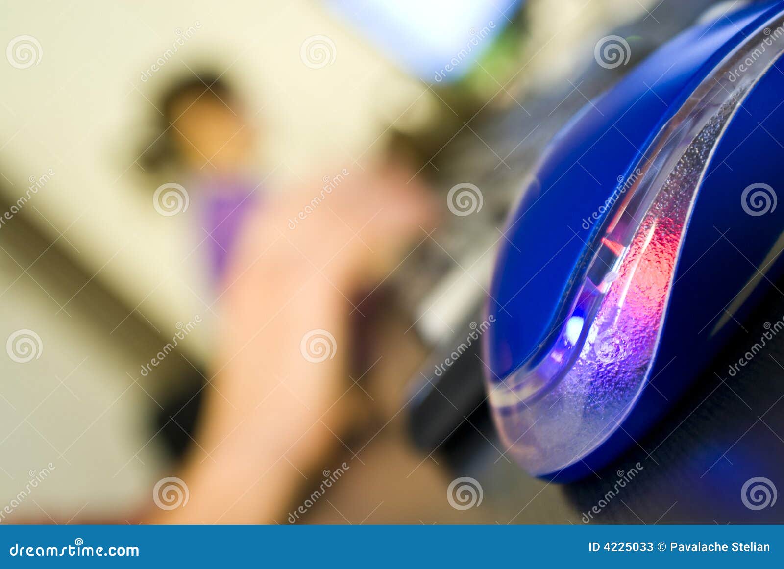 Blue Computer Mouse Detailed Stock Image - Image of foreground, detail ...