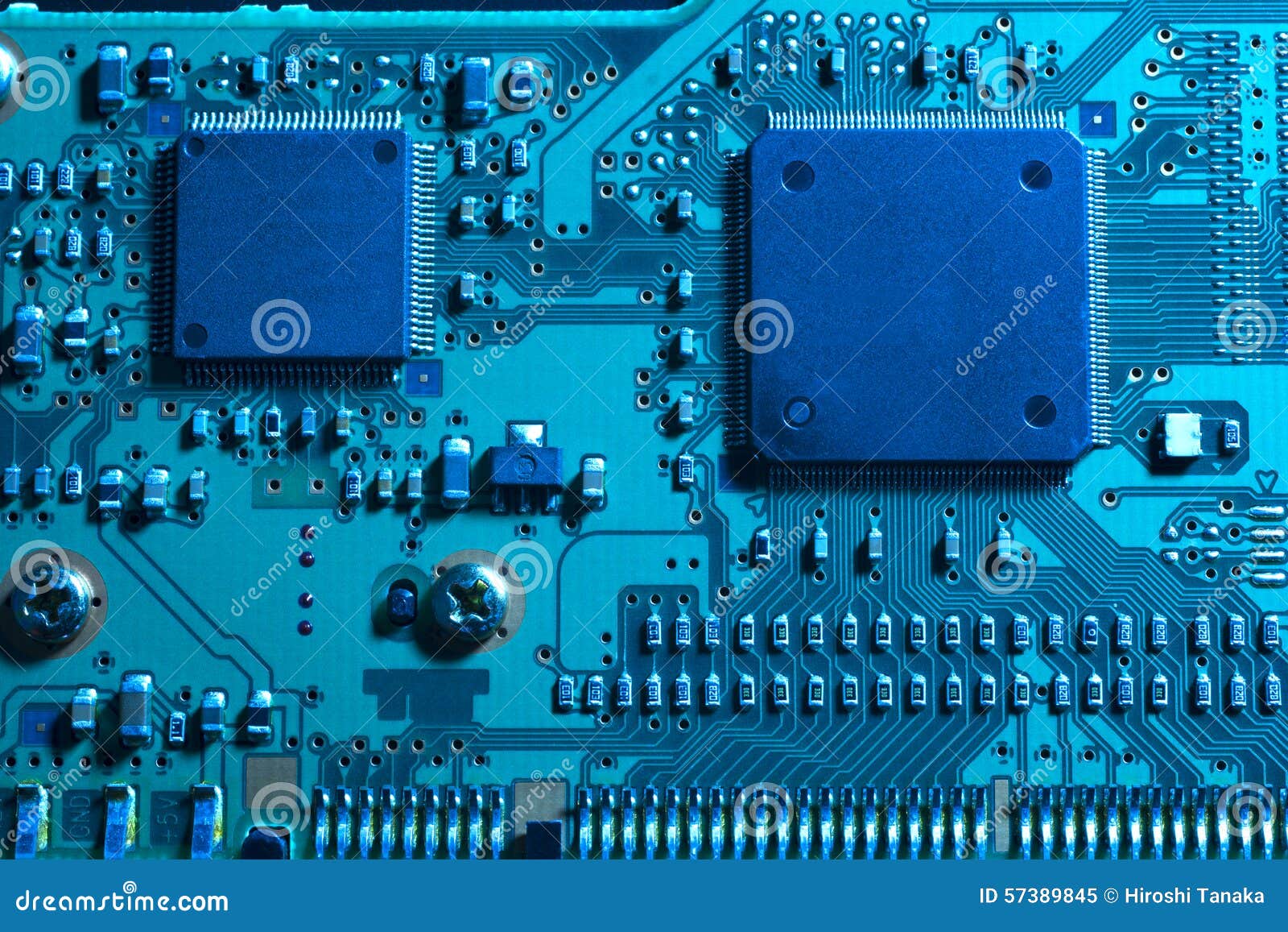 Blue computer substrate stock image. Image of apparatus - 57389845