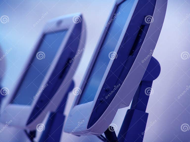 Blue computers stock image. Image of software, electronics - 230565