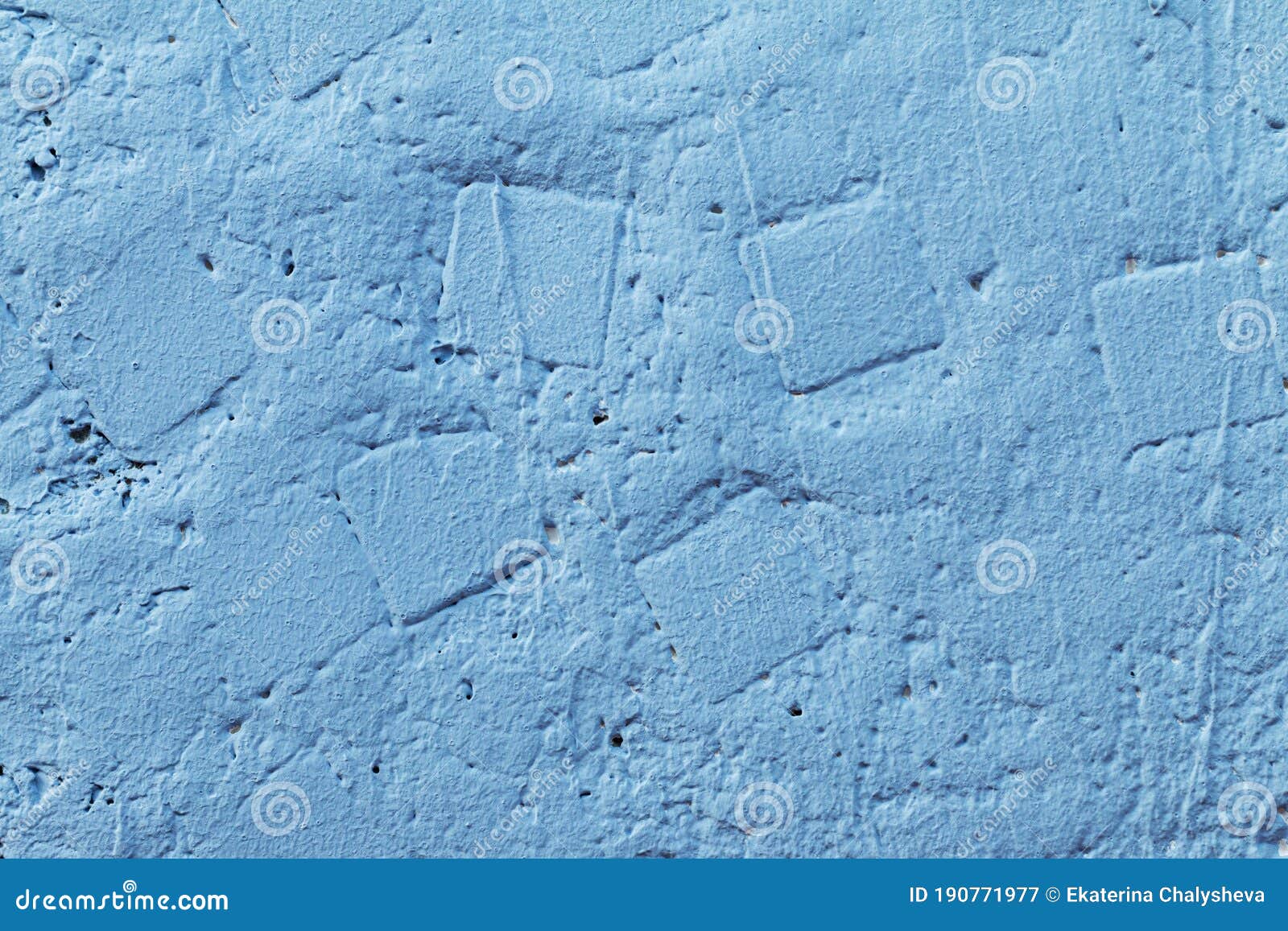 Blue Concrete Wall Texture Background Stock Image - Image of gray ...