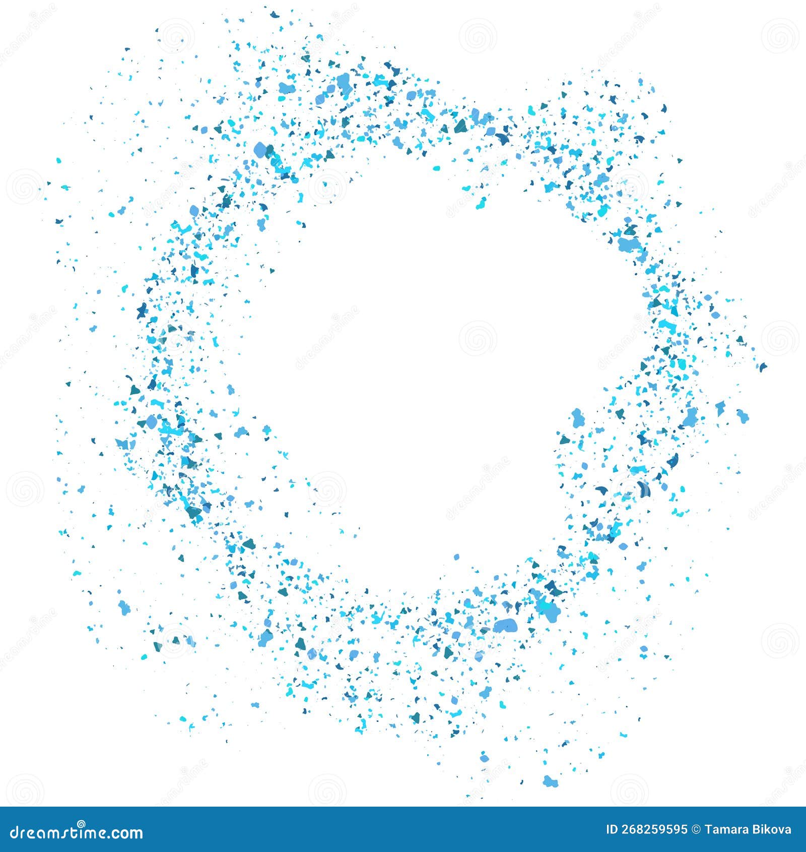 Blue Confetti Splash Modern Abstract Background Stock Vector ...