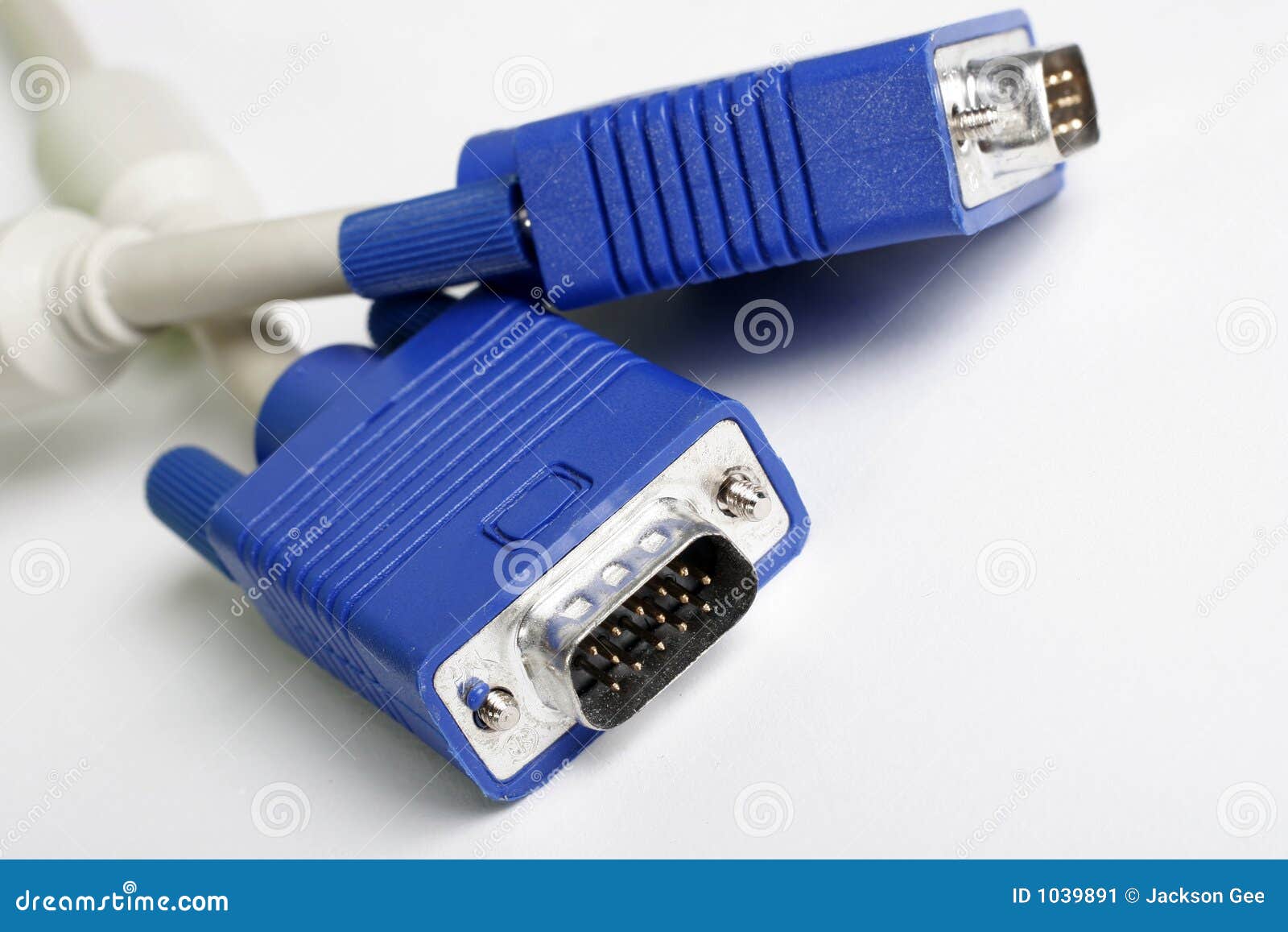 Blue Connection Cable Picture. Image: 1039891