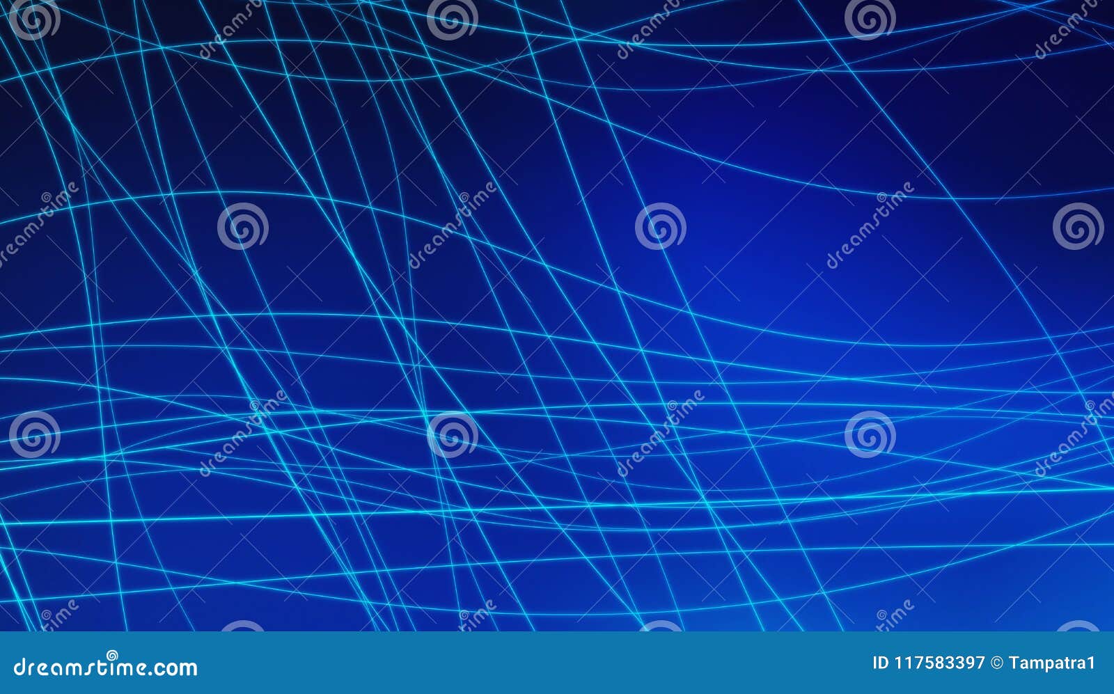 Blue Connection Lines Background in Technology Concept, 3d Stock ...
