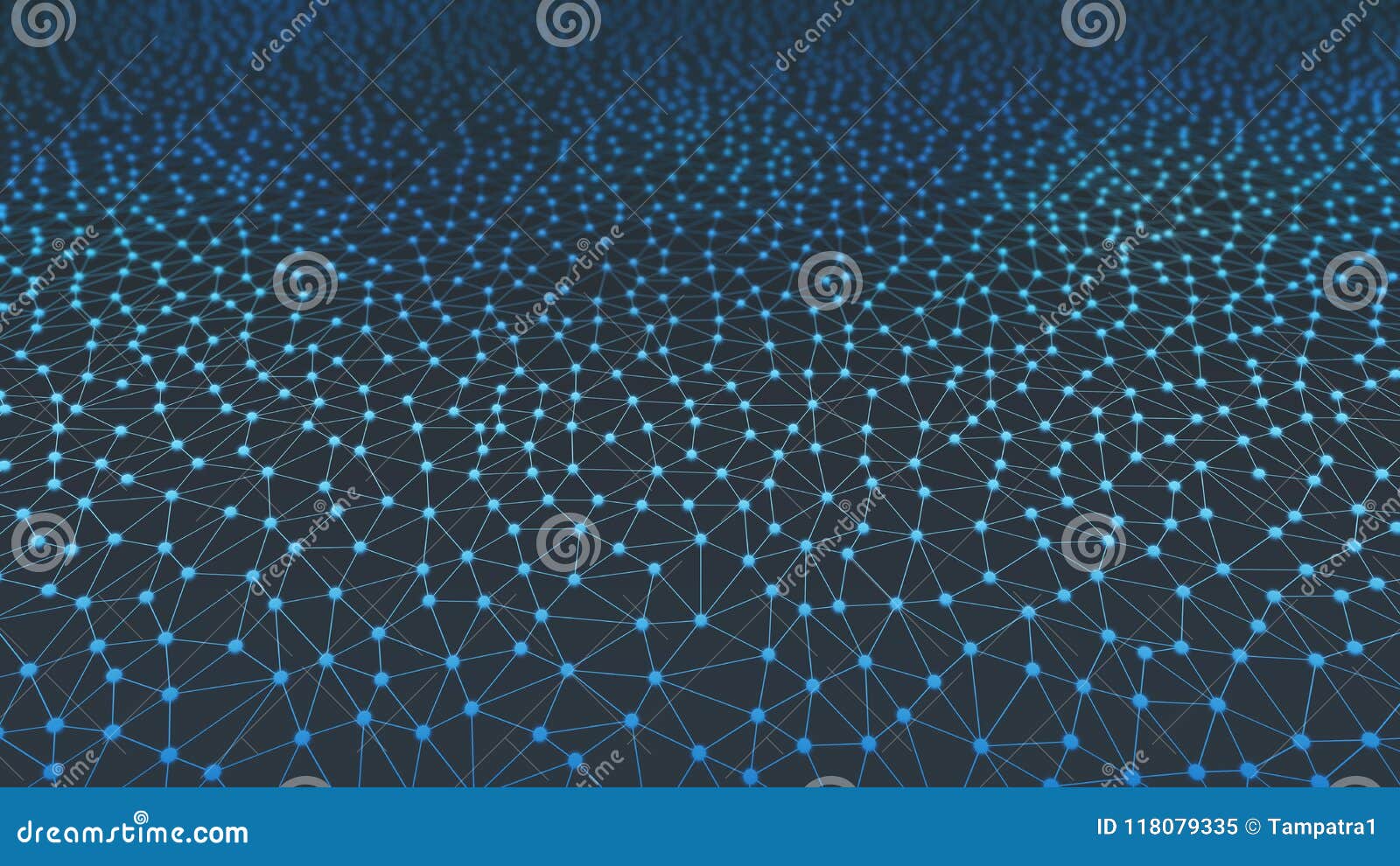 Blue Connection Network Lines Background for Technology Concept Stock ...