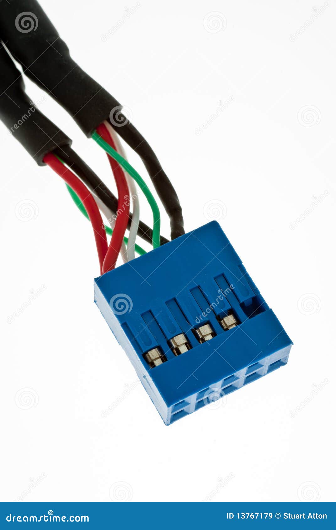 Blue connector stock image. Image of closeup, enlarged - 13767179