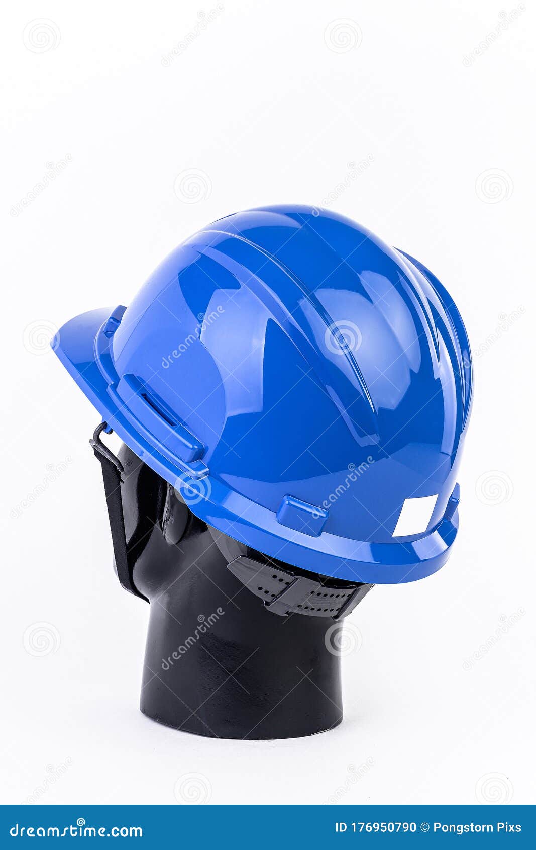 The Blue Construction Helmet To Protect and Safe Life in the ...