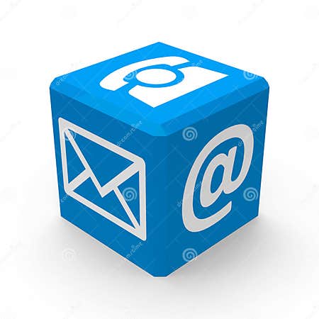 Blue contact button stock illustration. Illustration of office - 30595807