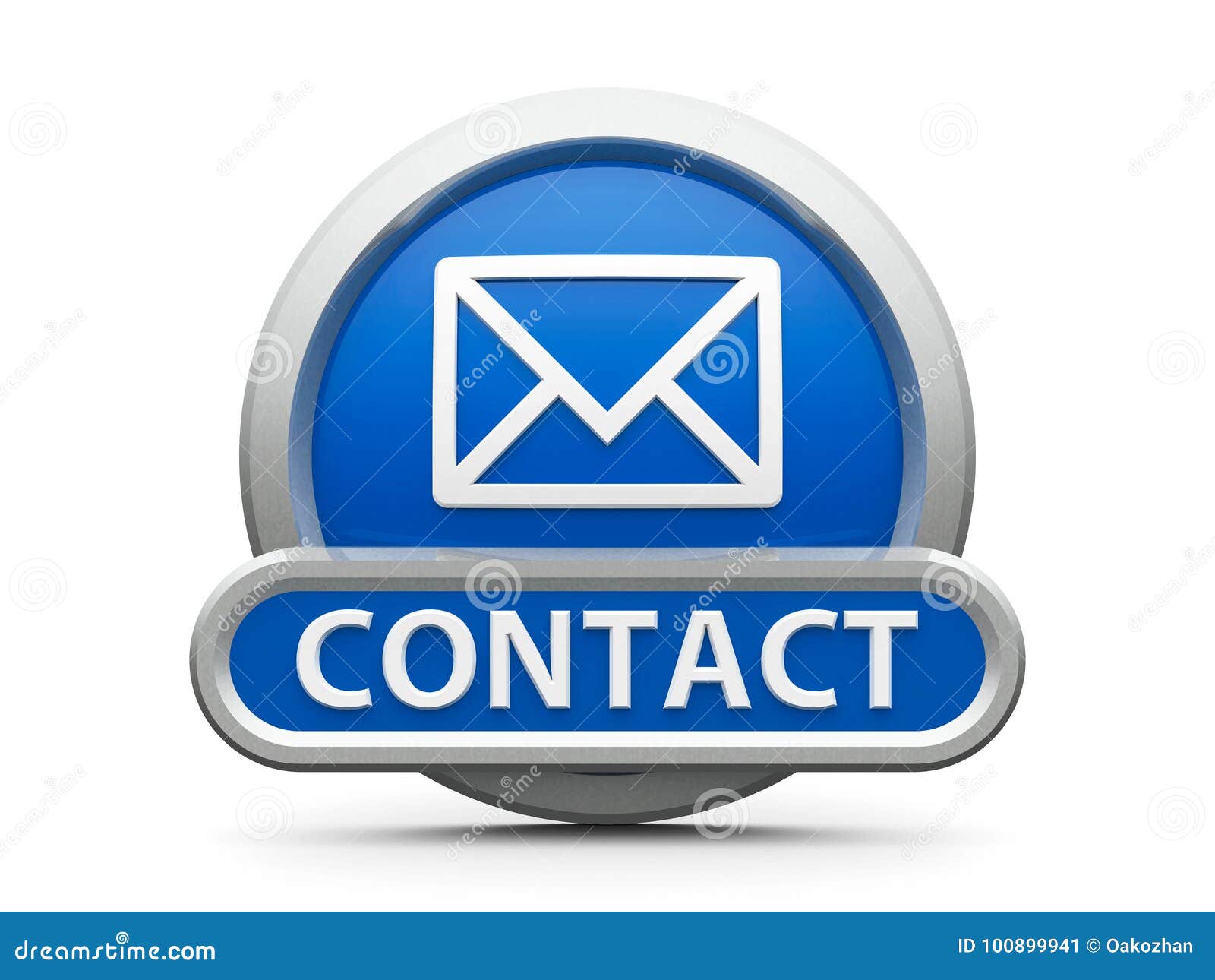 Blue contact icon stock illustration. Illustration of envelope - 100899941