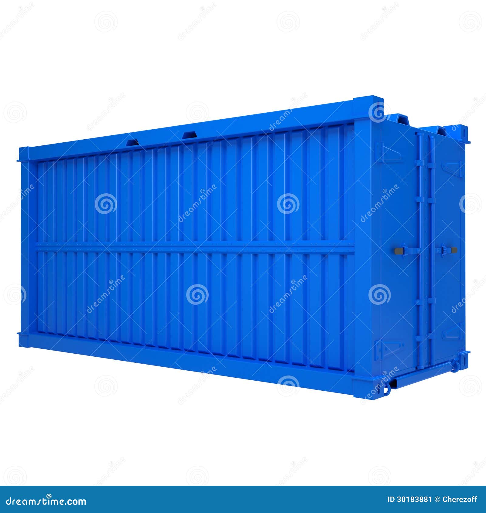 Blue container stock image. Image of commerce, harbour - 30183881