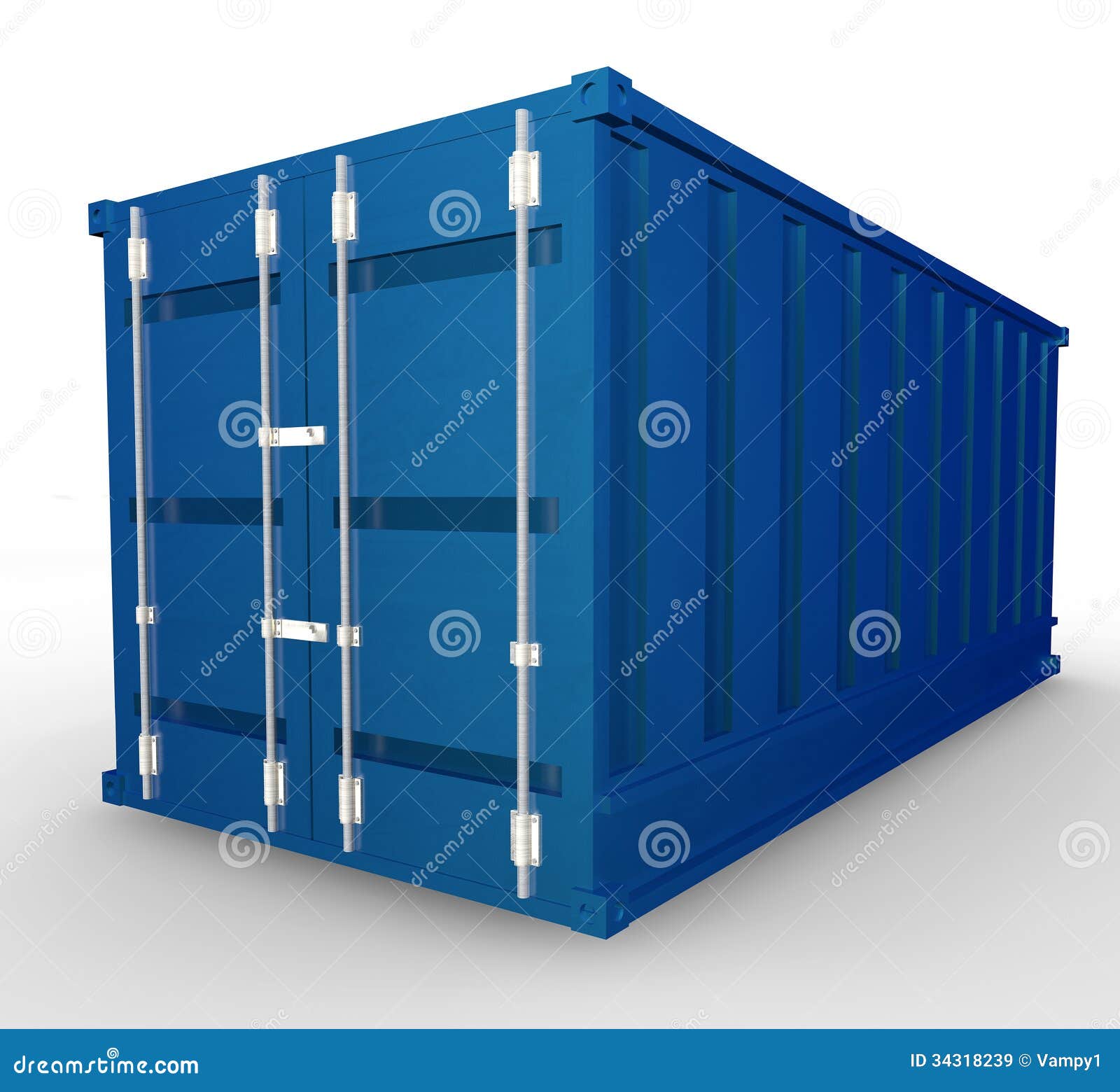 Blue Container With Europen Flag. Keyboard With Trade Button. Concept ...