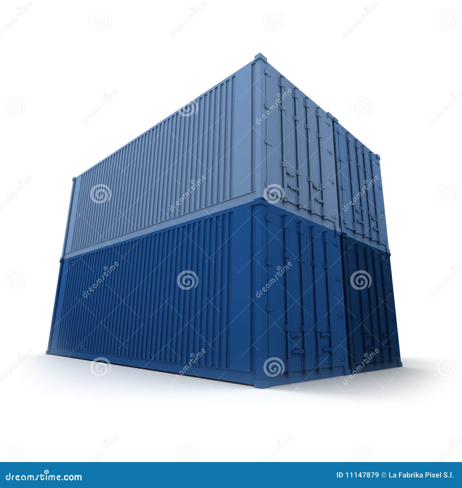 Blue containers stock illustration. Illustration of export - 11147879