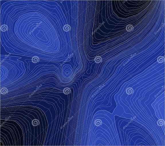 Blue contours stock vector. Illustration of relief, vector - 22082591