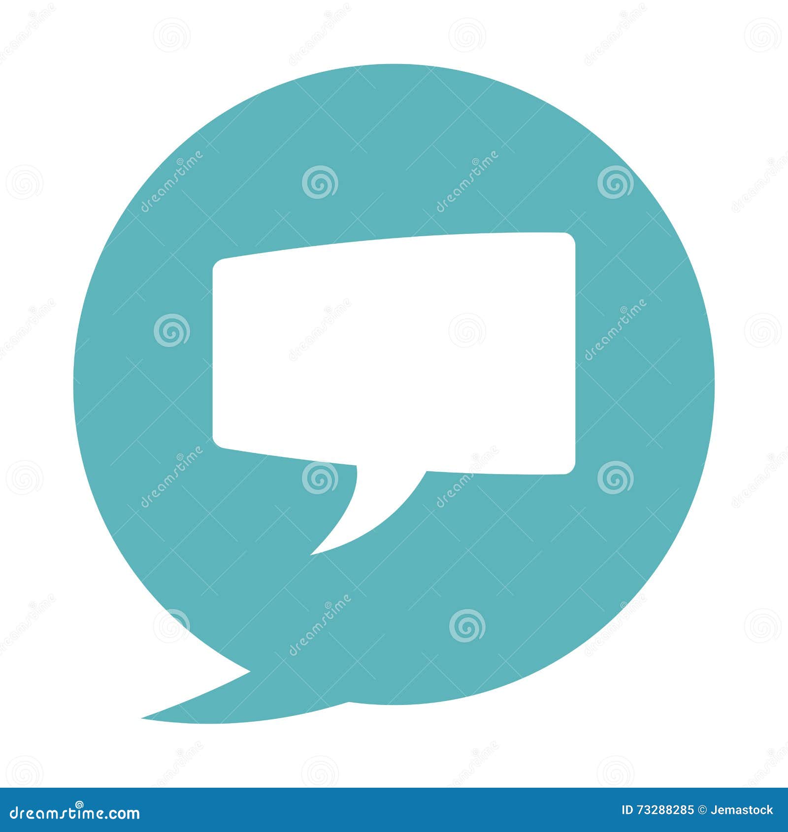 Blue conversation bubble stock illustration. Illustration of ...