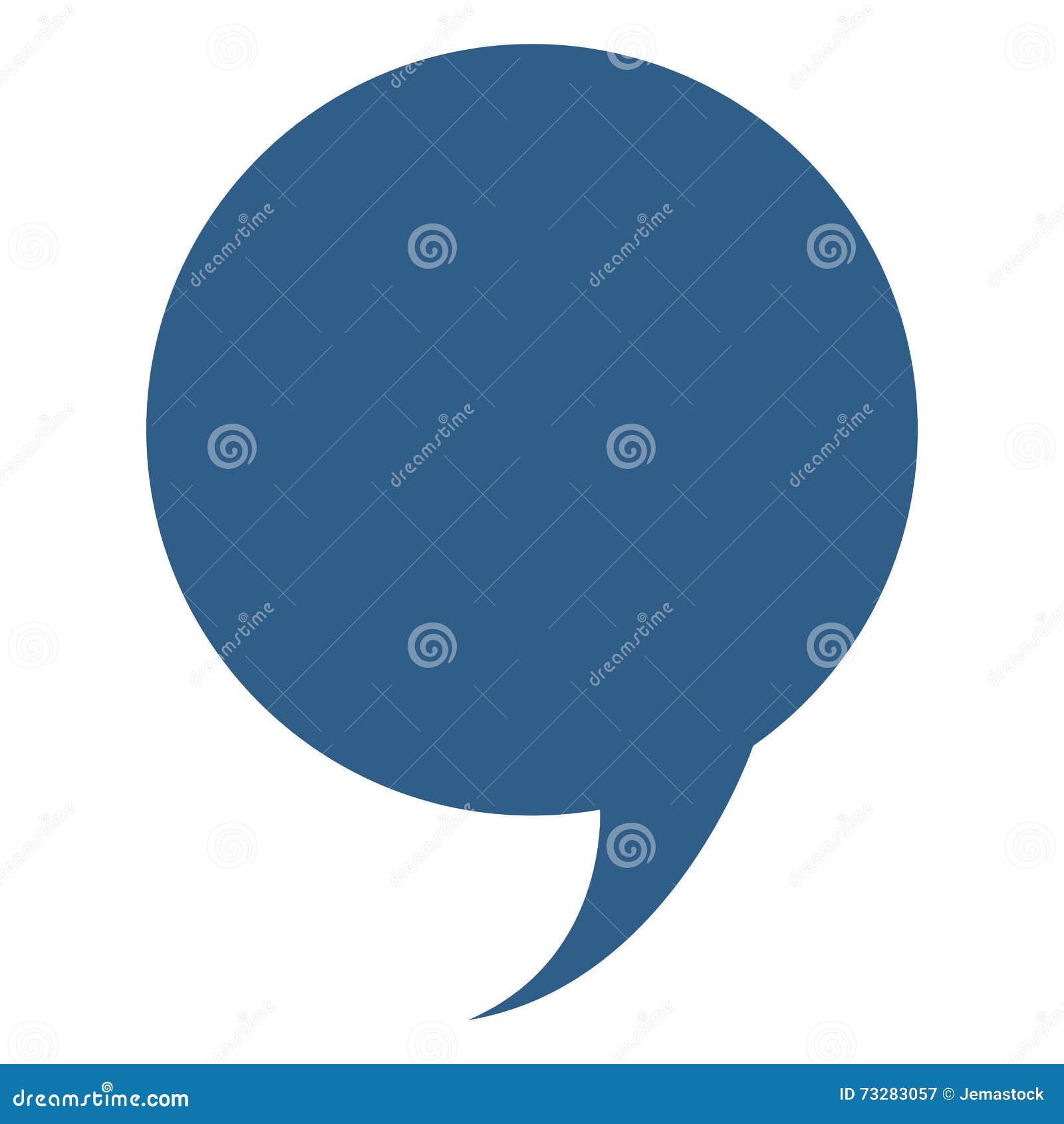 Blue conversation bubble stock illustration. Illustration of phone ...