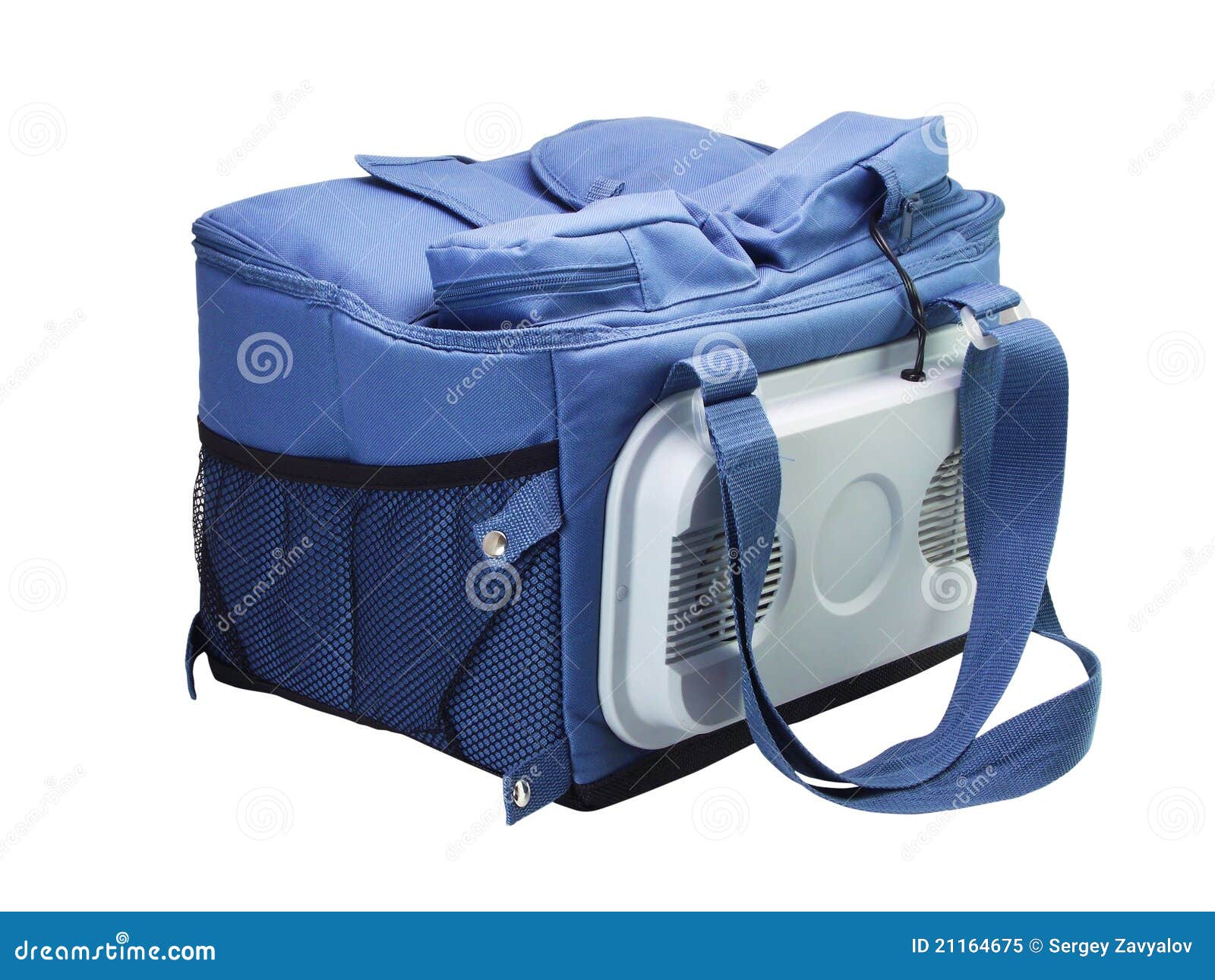 Blue Cpu Cooler Inside PC Case, Shiny Light Background Stock ...