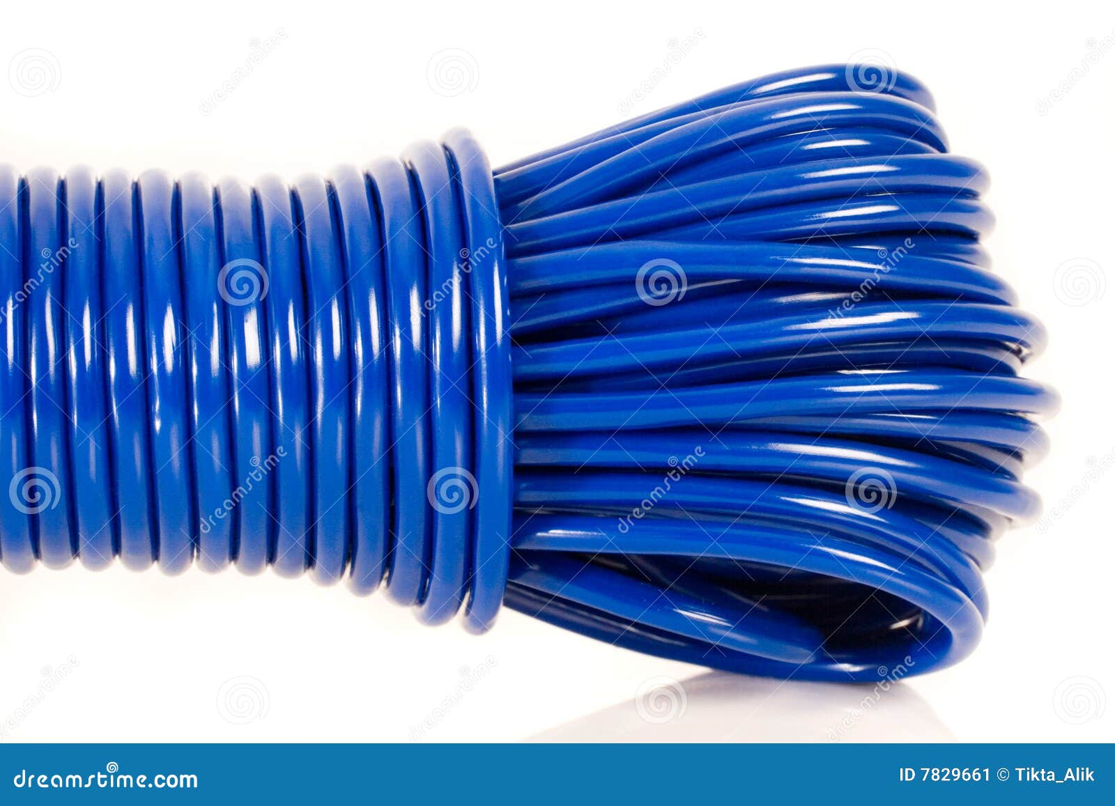 Blue cord stock image. Image of domestic, hang, cable - 7829661