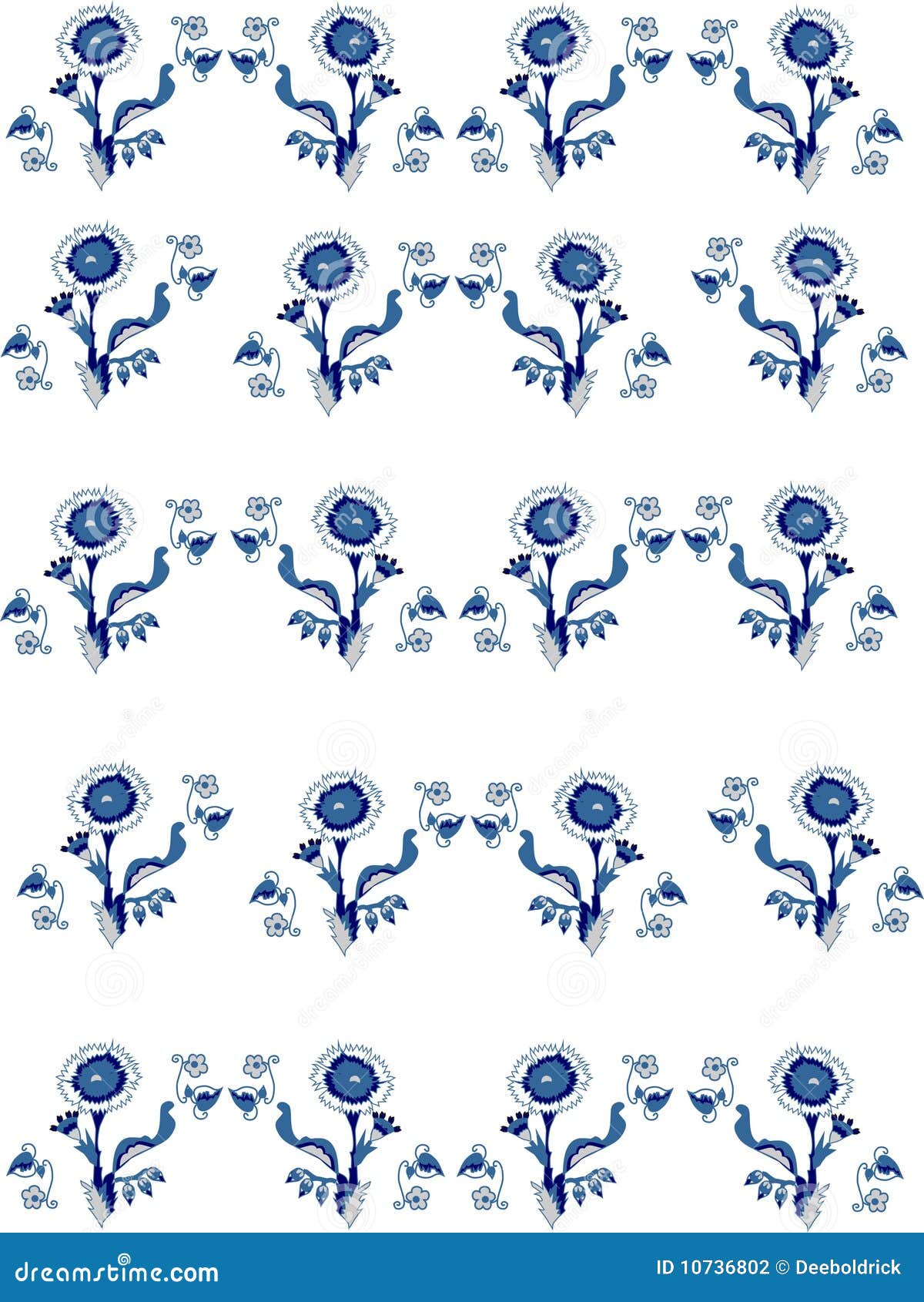 Blue Corn thistle design stock vector. Illustration of cornthistle ...