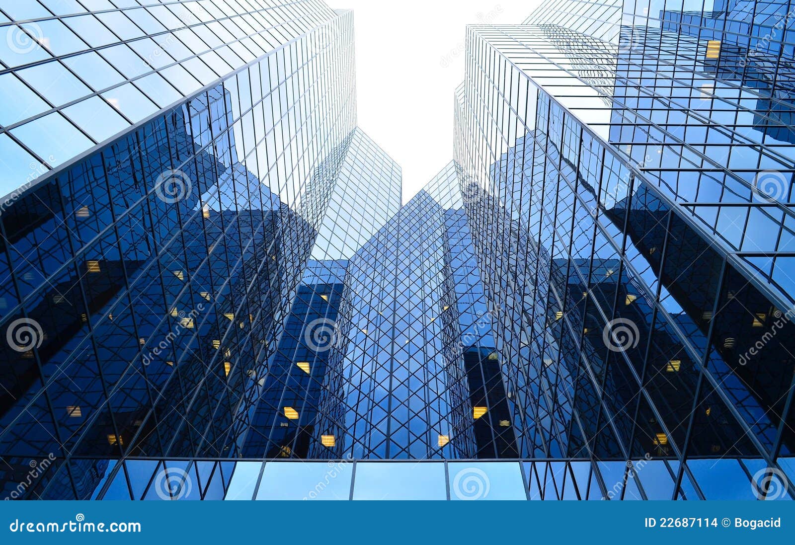 BLUE CORPORATE BUILDING stock photo. Image of business - 22687114