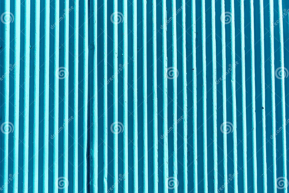 Blue Corrugated Metal Sheet Background Stock Image - Image of ...
