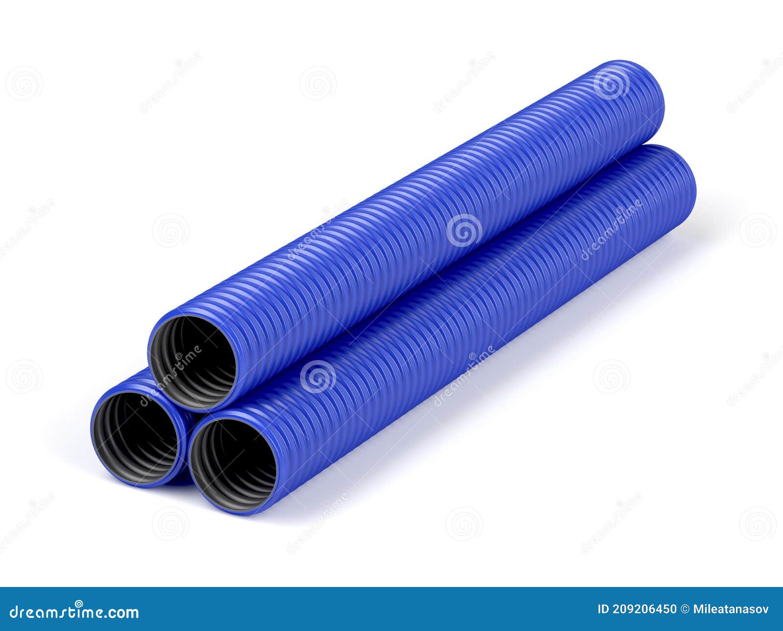 Plumbing Corrugated Flexible Tubes Vector Illustration | CartoonDealer ...