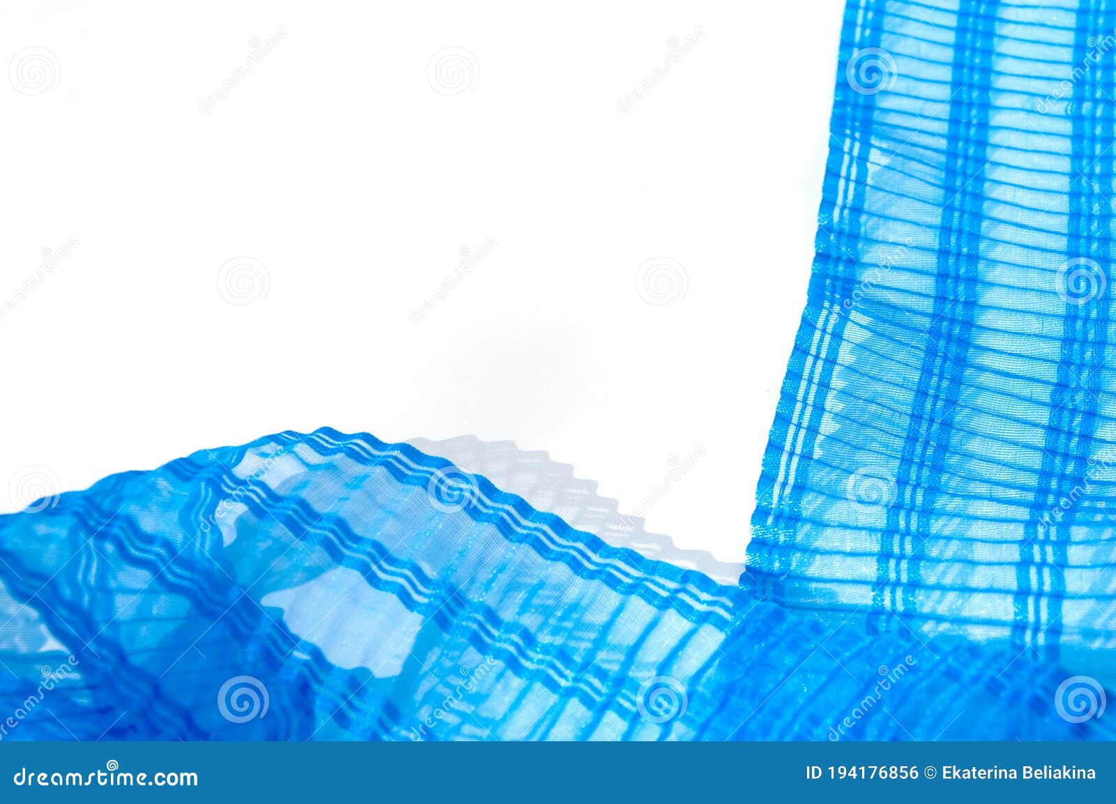 Blue Corrugated Strip Forms an Angle Stock Photo - Image of blue ...