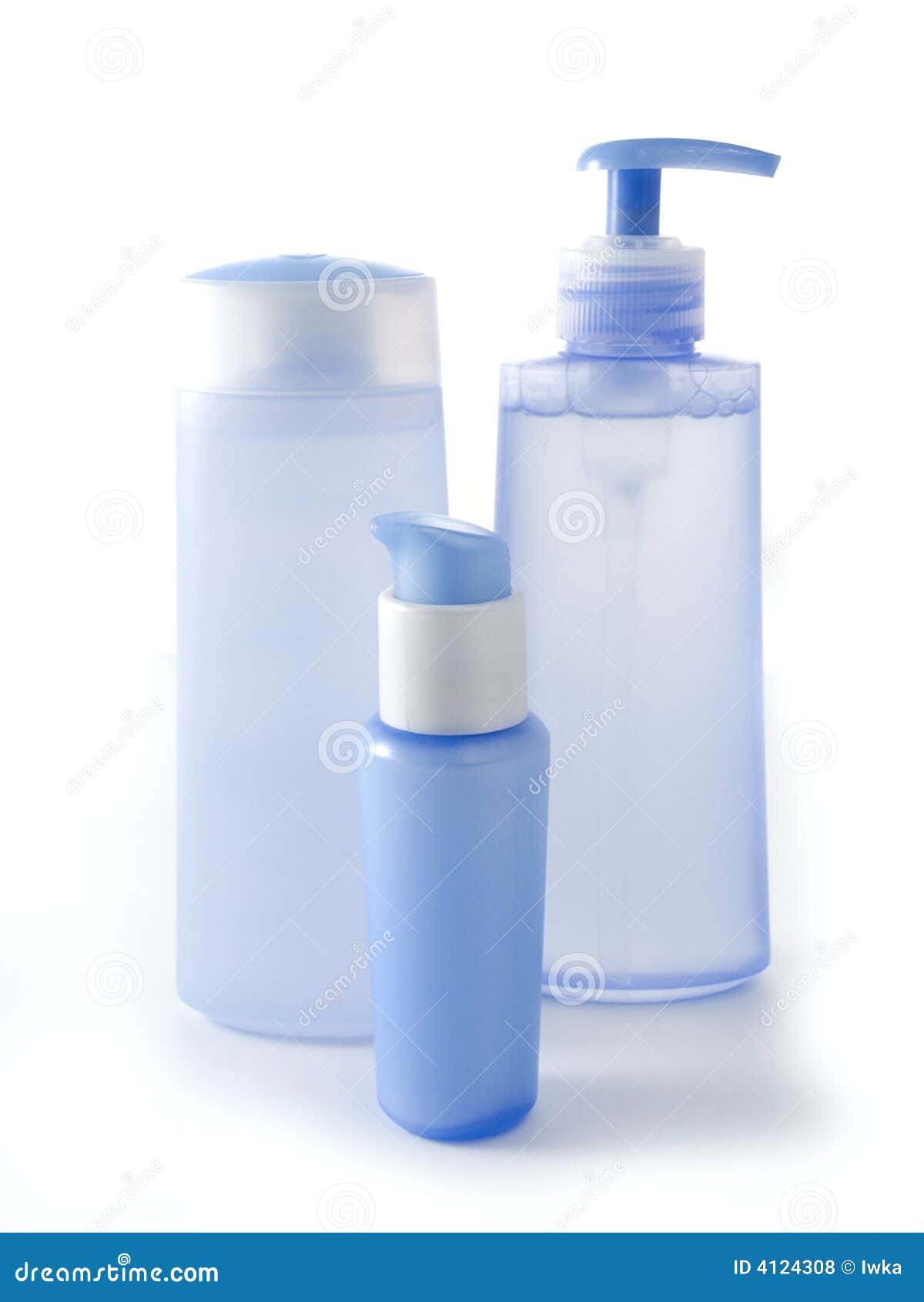 Blue cosmetic stock photo. Image of shower, care, bathroom - 4124308