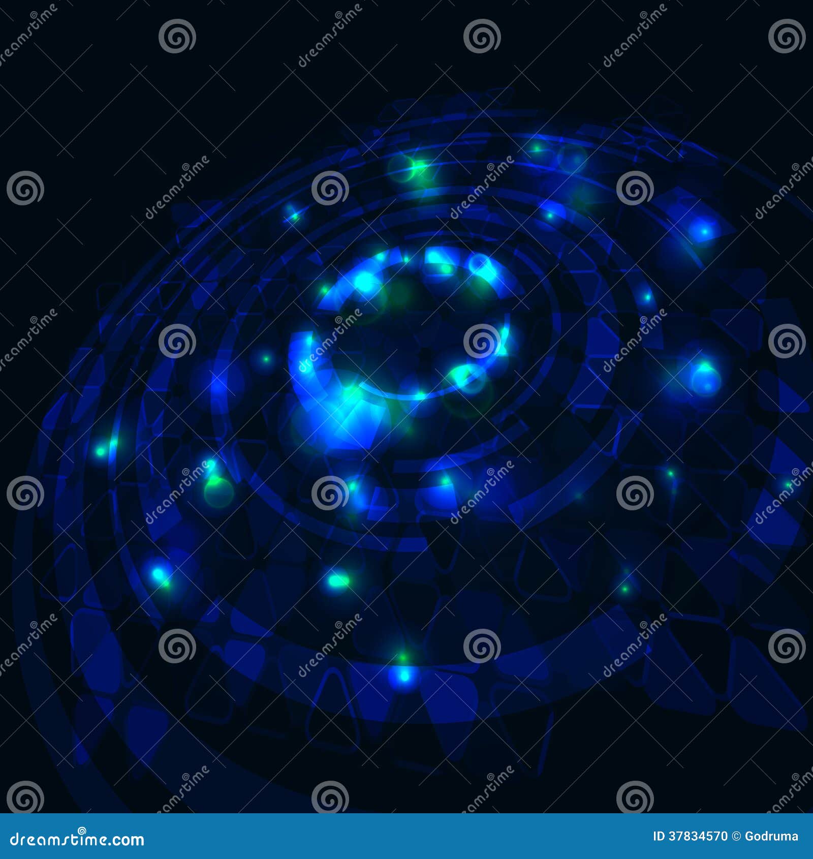 Blue Cosmos Abstract Background Stock Vector - Illustration of light ...