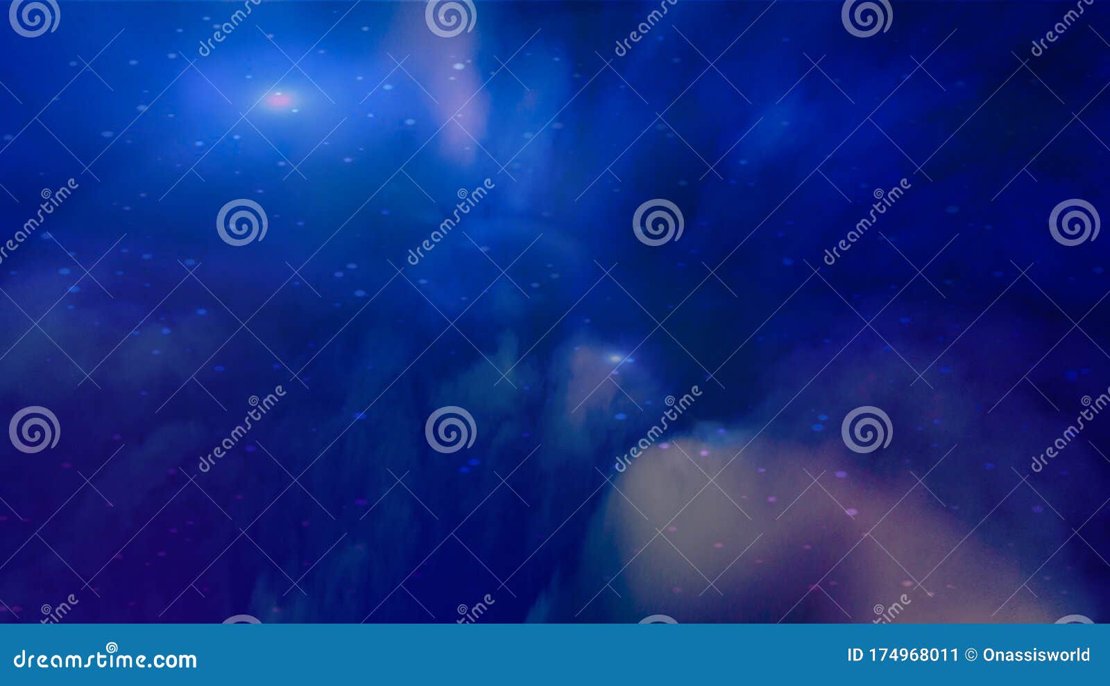 Blue Cosmos Deep Space Beem Abstract Background Stock Image - Image of ...