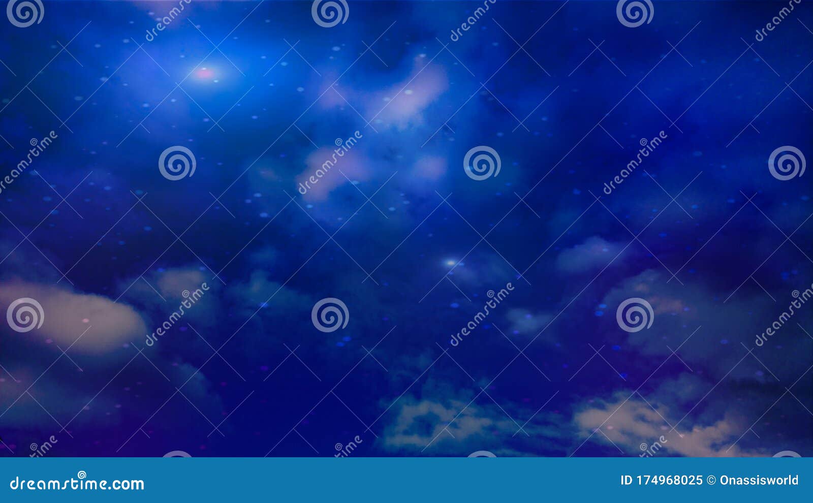 Blue Cosmos Deep Space Beem Abstract Background Stock Image - Image of ...