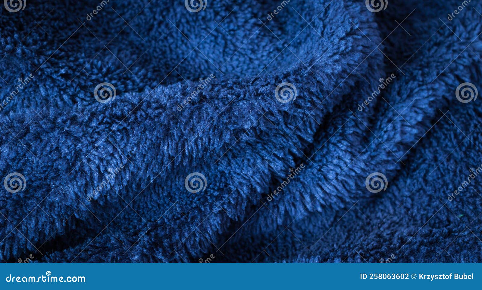 Blue Cotton Fabric with Visible Details. Background Stock Photo - Image ...