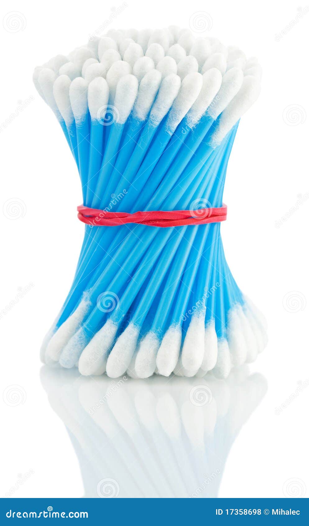 Blue Cotton swabs stock photo. Image of overlapping, studio - 17358698
