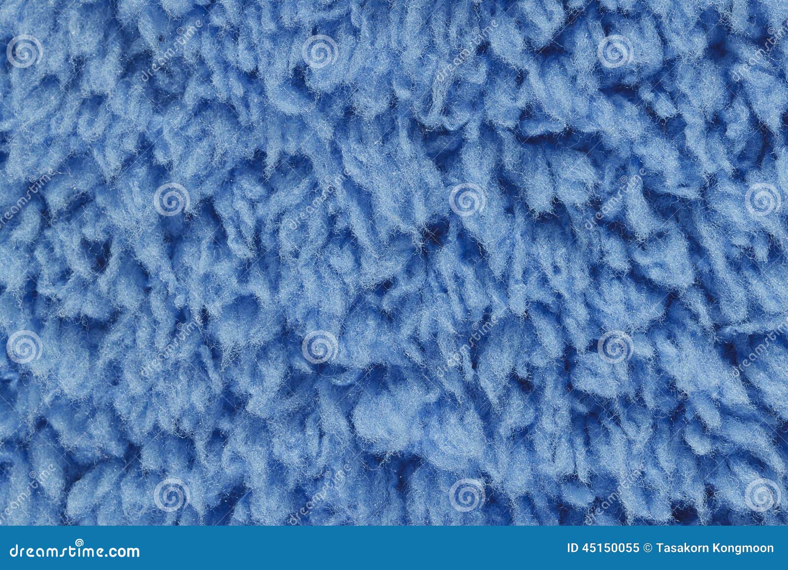 Blue Cotton Wool Texture for Pattern and Background Stock Image - Image ...