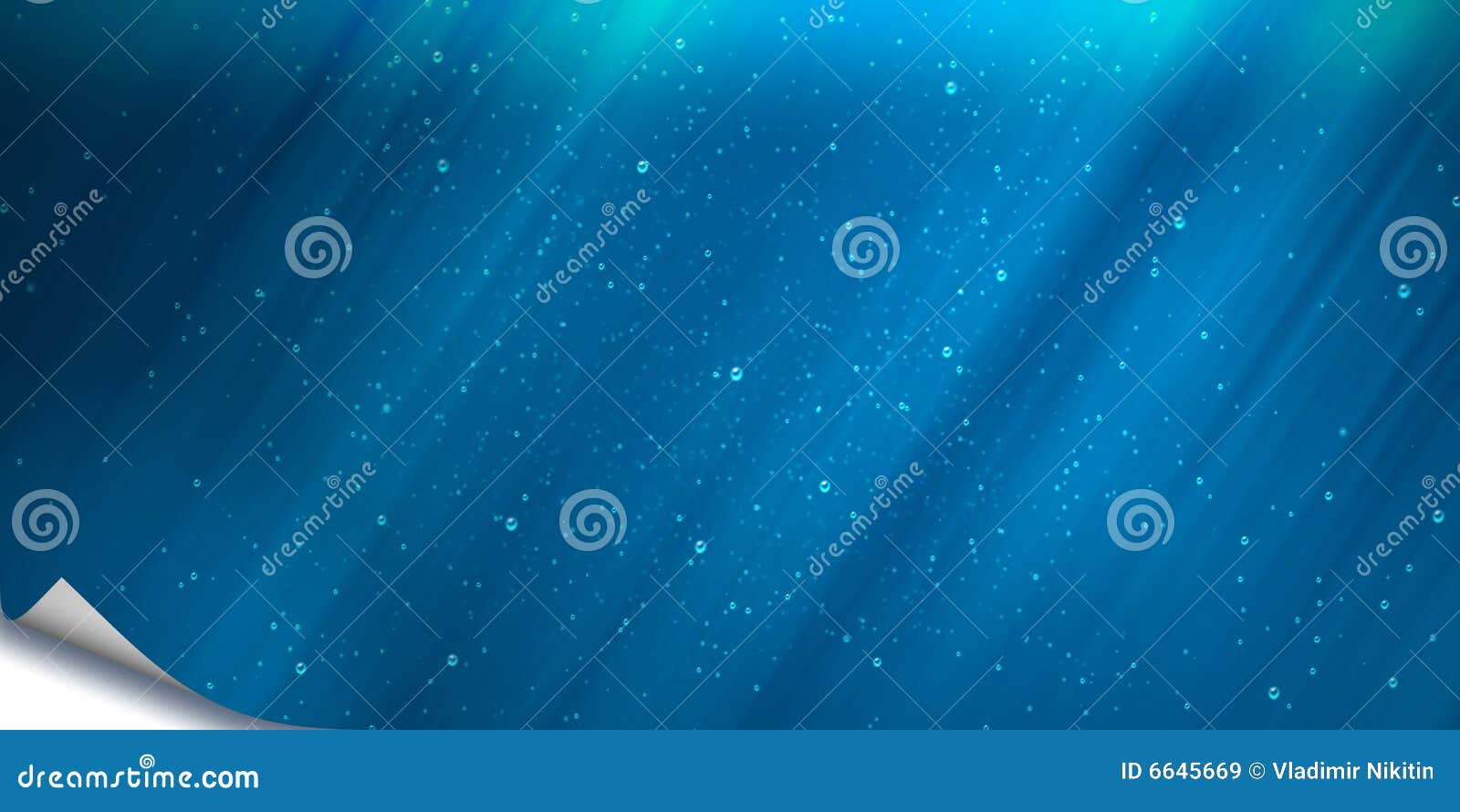 Blue cover stock illustration. Illustration of drip, underwater - 6645669