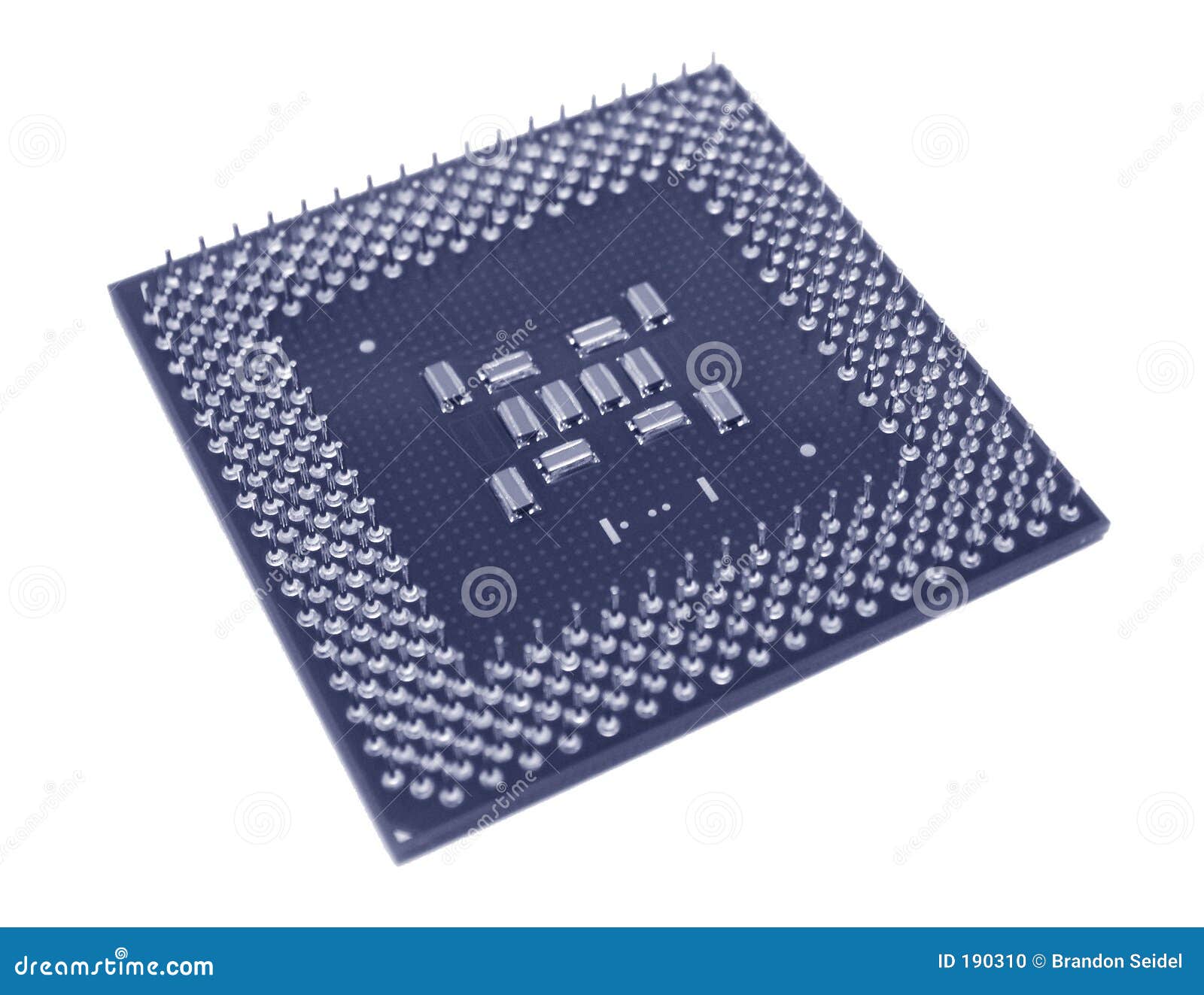 Blue CPU stock photo. Image of chips, computers, technology - 190310