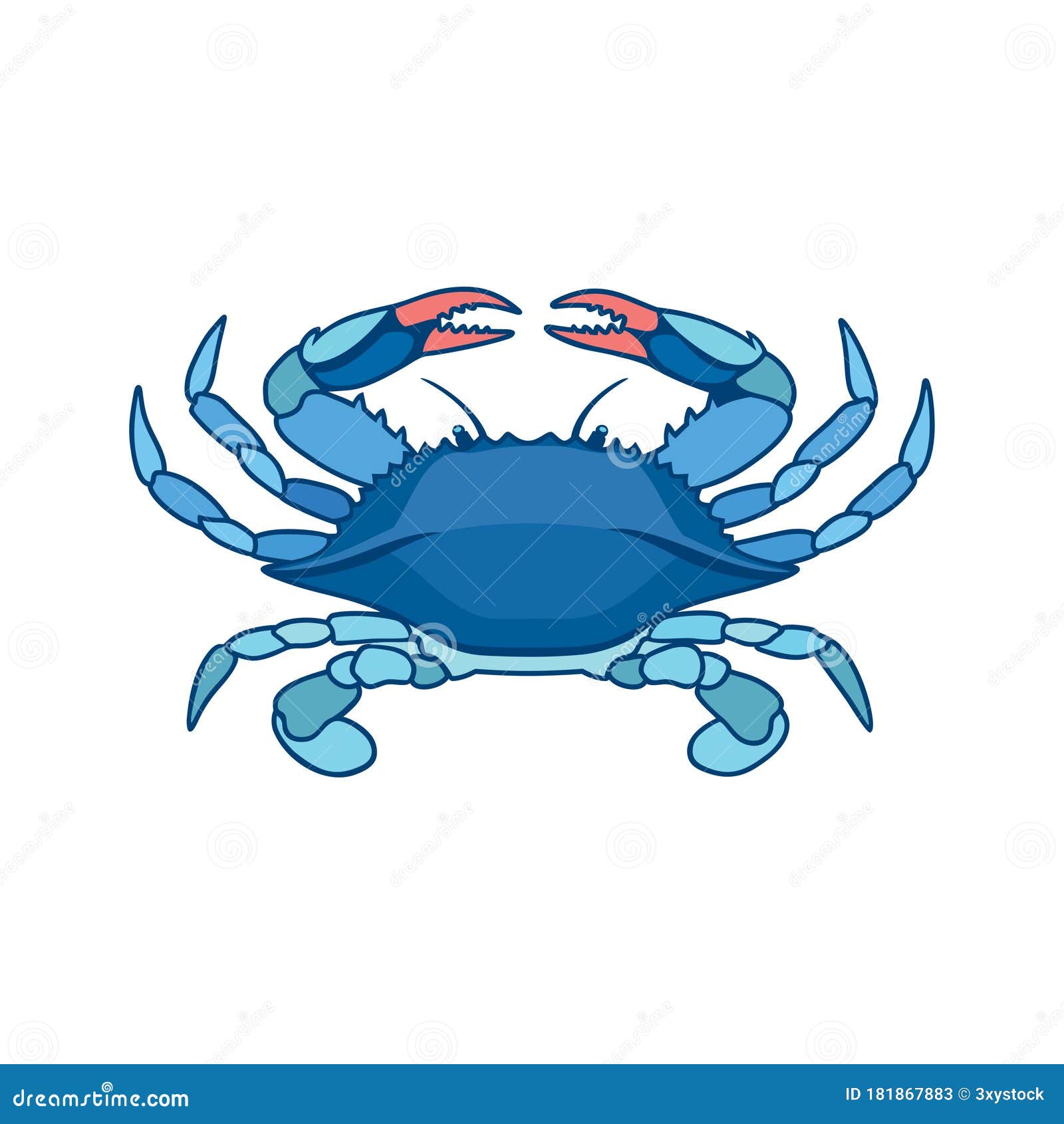 Blue Crab, Vector Cartoon Illustration.Cancer | CartoonDealer.com #73990273 Blue Crab, Vector Cartoon Illustration.Cancer | CartoonDealer.com #73990273