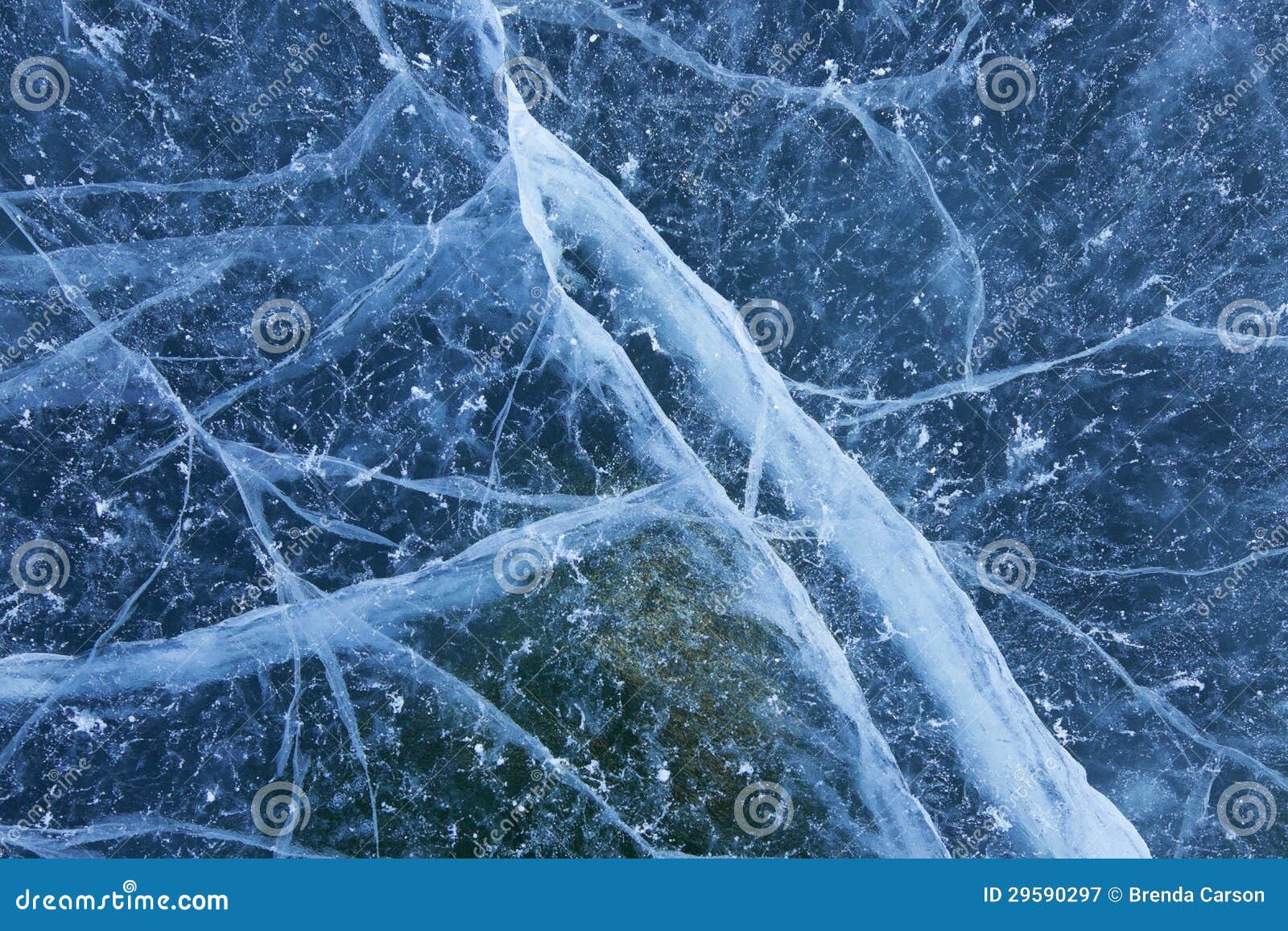 Blue Cracked Ice Background Stock Image - Image of texture, background ...