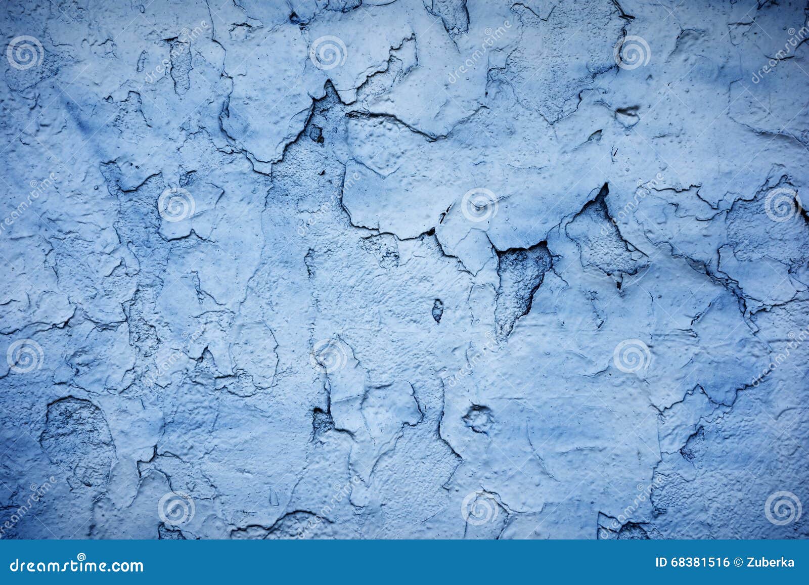 Blue cracked wall stock photo. Image of damaged, crack - 68381516