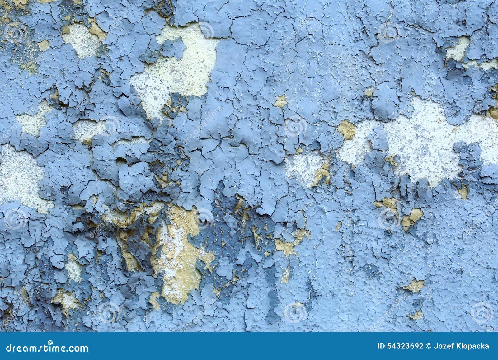Blue Crackle Wall Texture, Color Crackle Background Stock Photo - Image ...