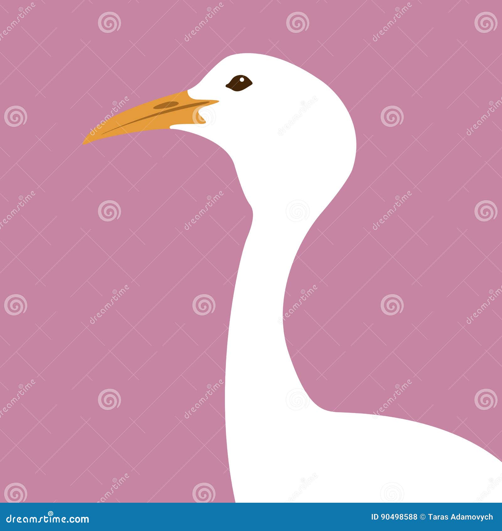 Blue Crane Vector Cartoon | CartoonDealer.com #112885136