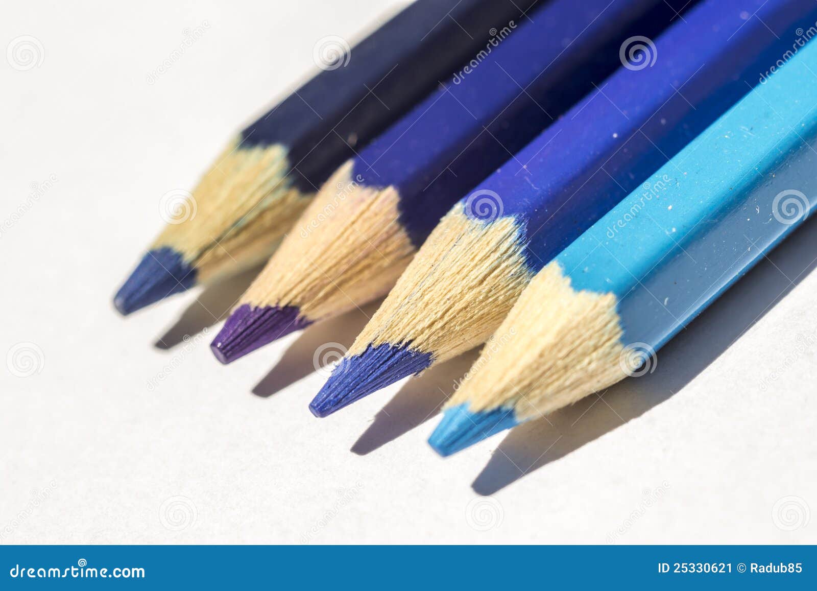 Blue Crayons stock image. Image of cold, details, detailed - 25330621