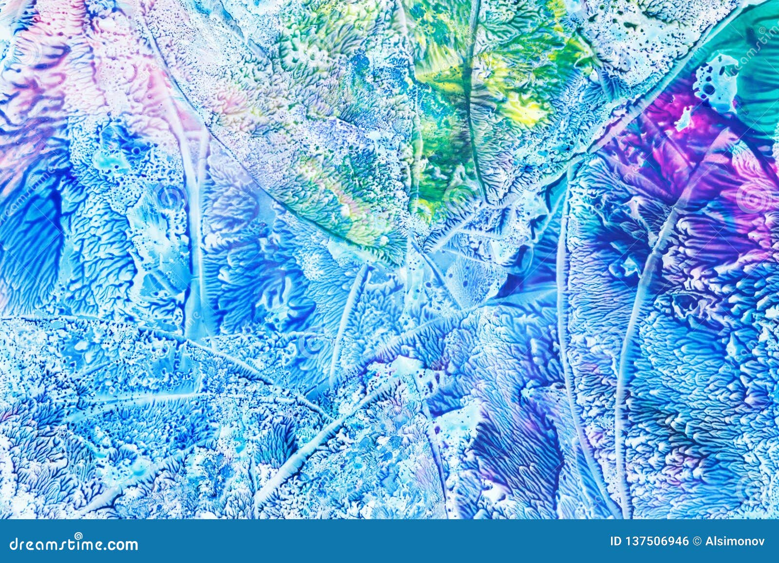 Blue Creative Handmade Painted Abstract Background Stock Photo - Image ...