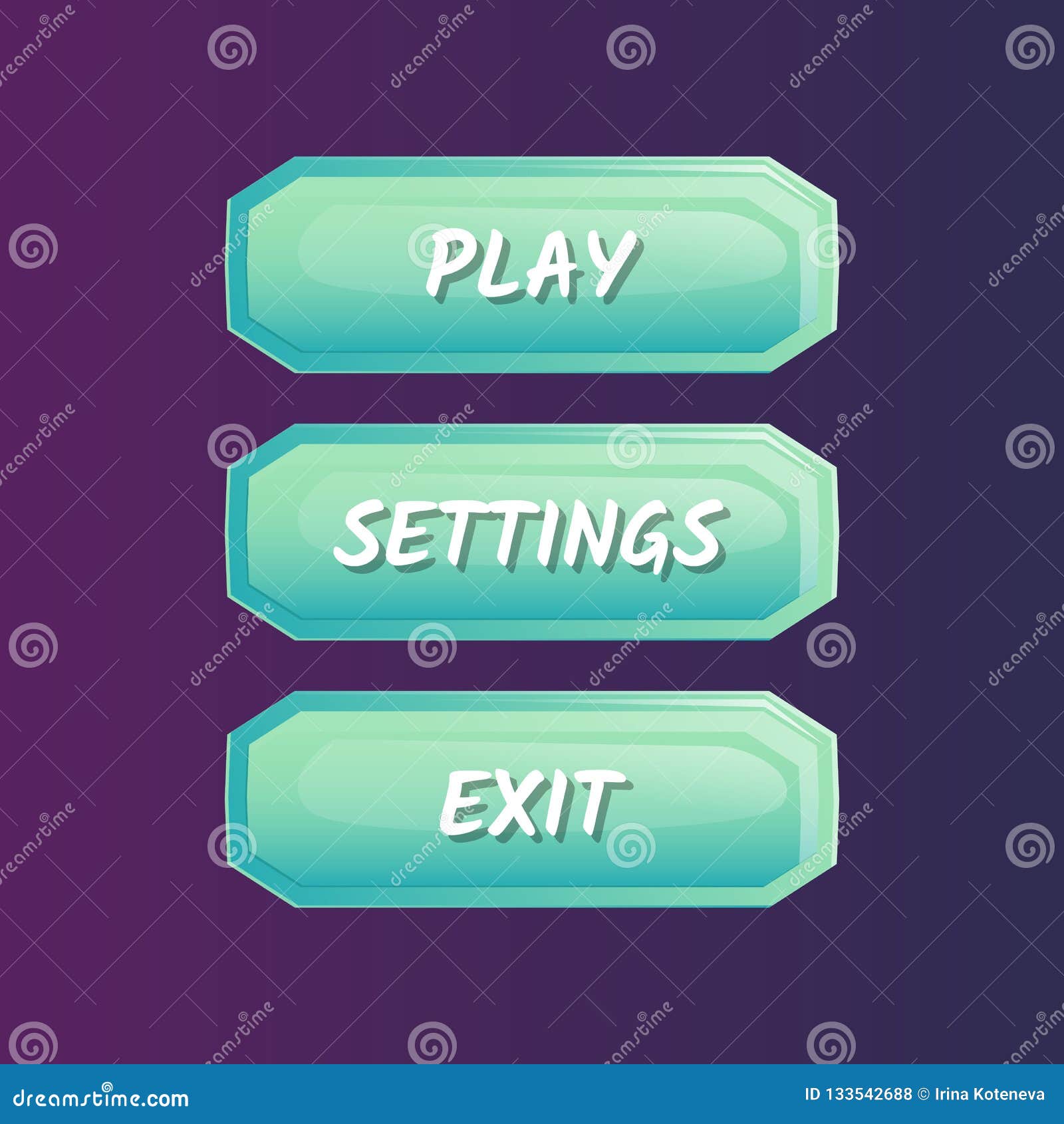 Blue Creative Options Selection Windows Set Stock Illustration ...