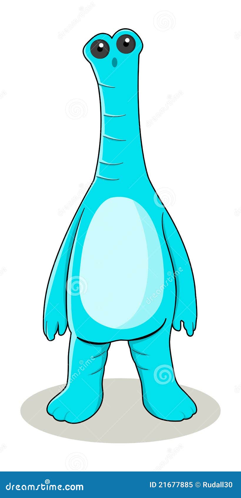 Blue Creature stock vector. Illustration of invader, isolated - 21677885