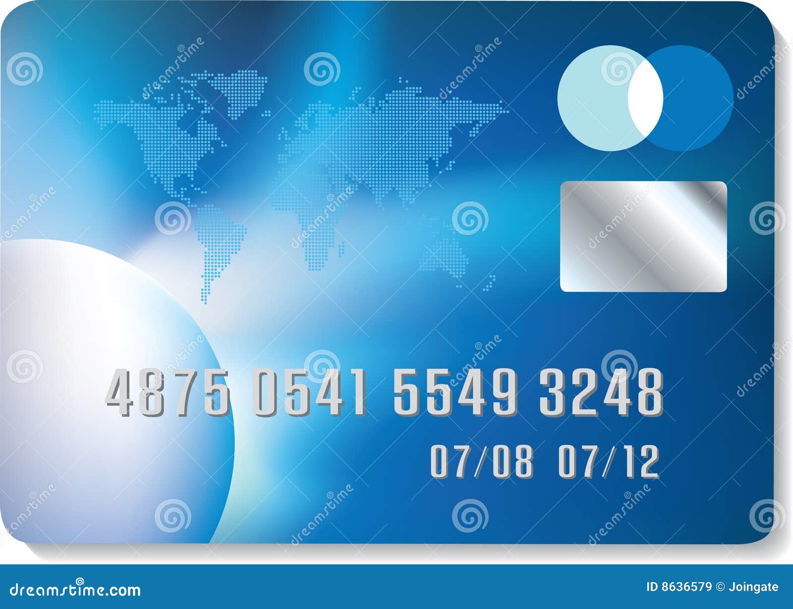 Blue credit card stock illustration. Illustration of design - 8636579