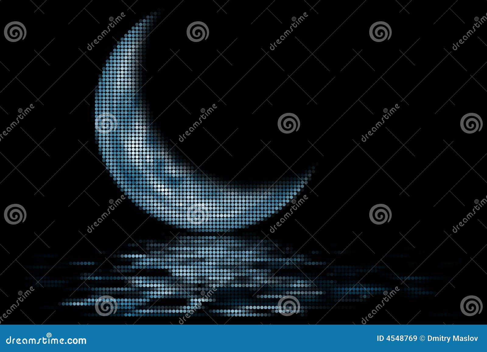 Blue Crescent Picture. Image: 4548769